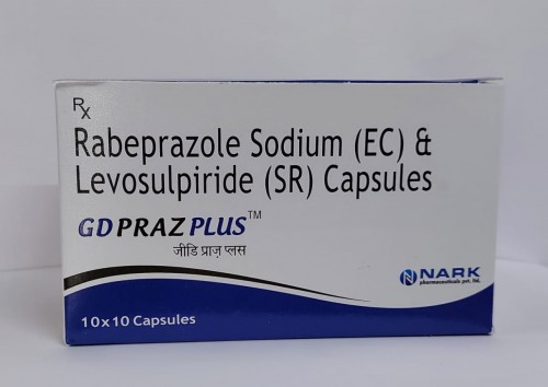 Rabeprazole 20 mg + Levosulpiride 75 mg capsules/IV – Nark Pharmaceuticals